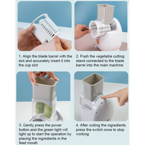 Râpeuse électrique sans fil pour carottes et fromage râpé maison ...