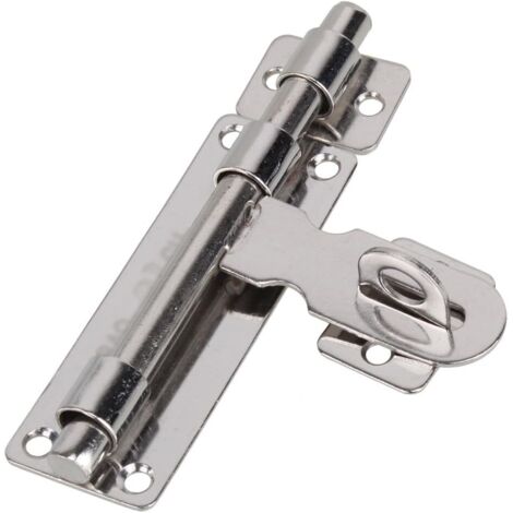 Cadenas à loquet inox – 4,45 cm, verrou pour portail coulissant, salle ...