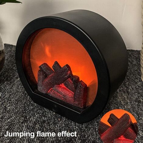 Fausse Cheminée Électrique à Effet de Flamme LED pour Décoration de ...