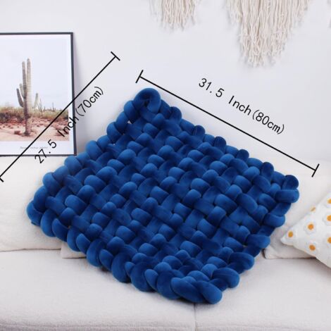 Doux tissé à la Main Pure Tapis de Jeu pour bébé Tummy Time Cushion ...