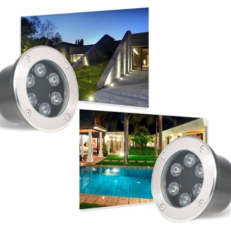 Spot encastré extérieur LED 24V 12W étanche IP67 luminaire de cour ...