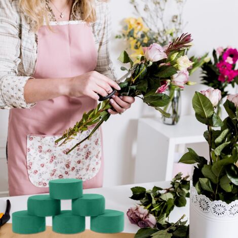 Lot de 6 mousses à fleurs rondes en mousse humide, verte, pour ...
