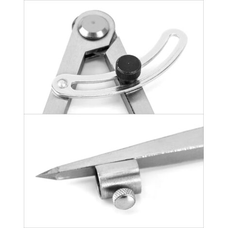 Compas pointu 200 mm, compas menuisier, compas grand diamètre avec ...