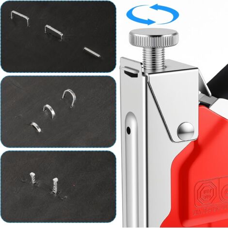 Brad Nailer 3-in-1 Handtacker mit 1200 Klammern, verstellbarer ...