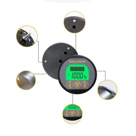 Ampnogy Batteriemonitor-Tester Voltmeter Amperemeter 8-120V 0-350A ...