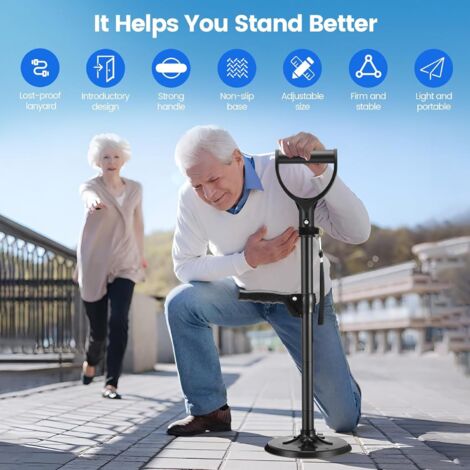 Verstellbare Mobilitätshilfe, Stehhilfe mit Haltegriff, Aufhängeseil ...