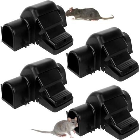 Rat trap, 4-pack rat traps that kill instantly, humane rat trap and ...