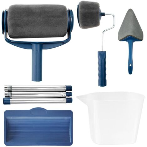 Premium paint roller set, paint roller with extendable brush, tray ...