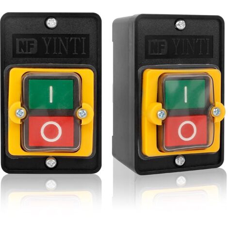 2pcs Waterproof Push Button Switch Machine 10A 380V Electric Push ...