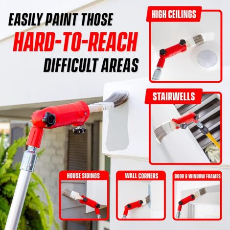 Multi-angle paintbrush extender - High ceiling painting edge tool ...