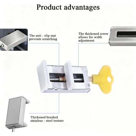 Sliding Patio Door Lock, 2PCS Sliding Door Lock with Keys, Sliding ...