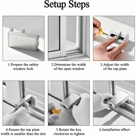 Sliding Patio Door Lock, 2PCS Sliding Door Lock with Keys, Sliding ...