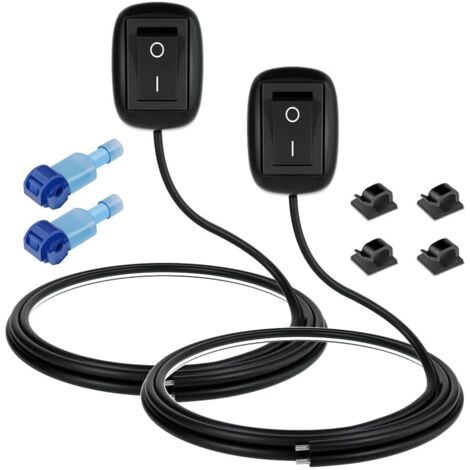 2pcs 12V-230V / 10A SPST teardrop shape stick on/off switch for fog ...