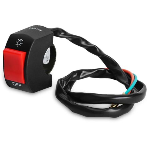 Universal Motorcycle Handlebar Switch 22mm 7/8 inch 12V - Headlight On ...