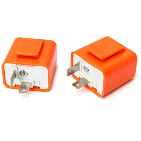 Universal 12V 2-Pin Flasher Relay, Motorcycle LED Turn Signal Indicator ...