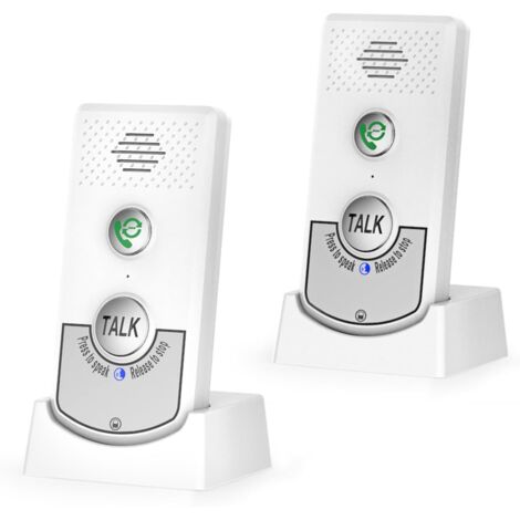 2-Way Wireless Intercom System for Portable Home Voice Intercom Ringer ...
