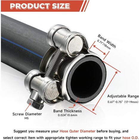 T-Bolt Pipe Clamp, OD Range 304 Stainless Steel Pipe Strap Clamp ...