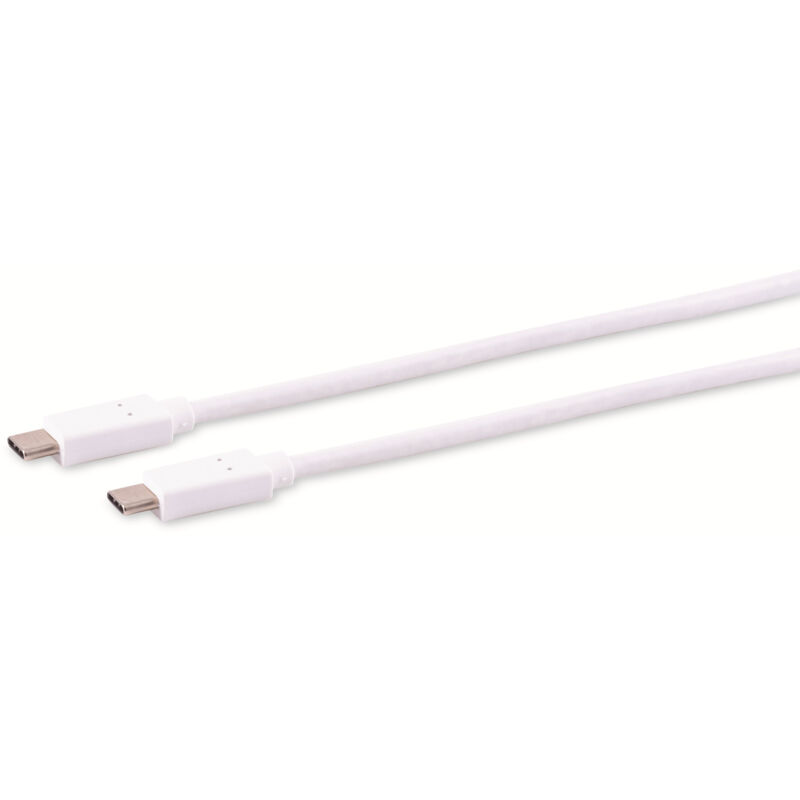 Câble USB-C S-IMPULS, 3.2 Gen 2x2, blanc, 0,25 m