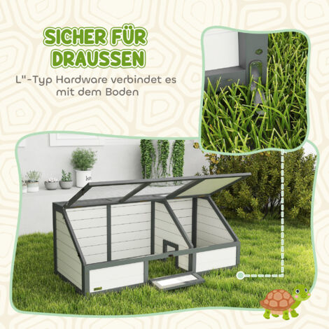 Schildkrötenbox, Outdoor Schildkrötengehege, bodenloses Design, leicht ...