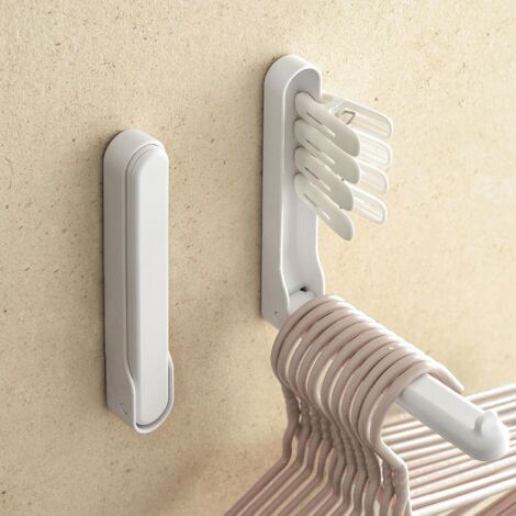 Organisateur de cintres empilables, lot de 2 supports pliables pour ...