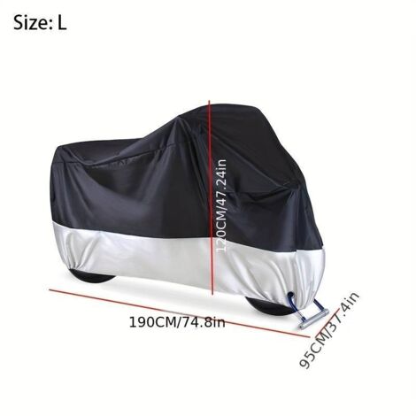 Housse de moto épaisse, housse de moteur étanche, housse de moto anti ...