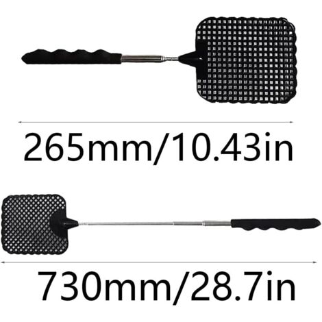 Tapette à mouches télescopique manuelle - Extension réglable pour ...