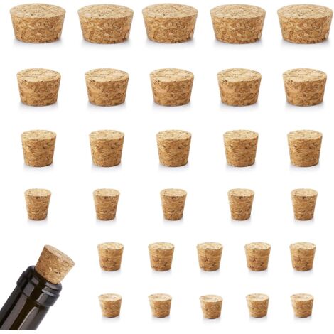 Lot de 30 bouchons de liège, bouchons de vin, bouchons en bois pour ...