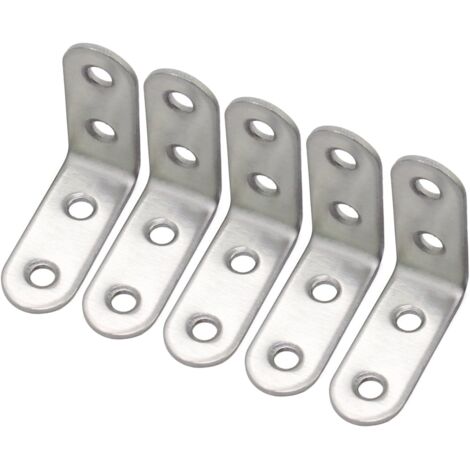 10 Pack Stainless Steel Angle Brackets, Square Edge Angle Brackets ...