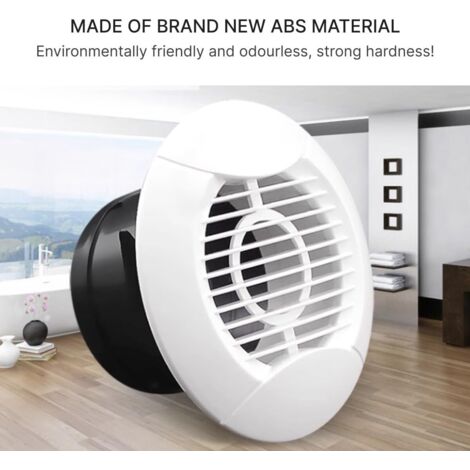 Grille d'aération ronde en ABS, à persiennes avec écran intégré pour ...