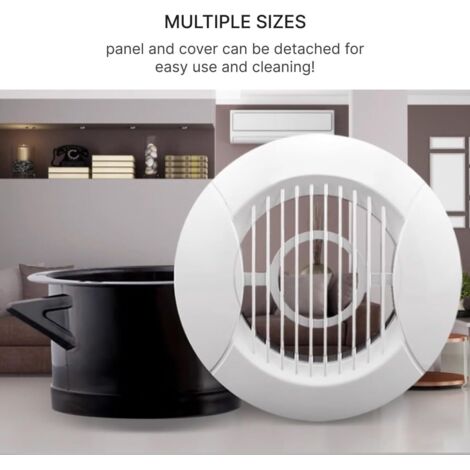 Grille d'aération ronde en ABS, à persiennes avec écran intégré pour ...