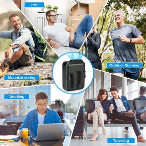 Ventilateur électrique monté sur la taille en plein air, ventilateur ...