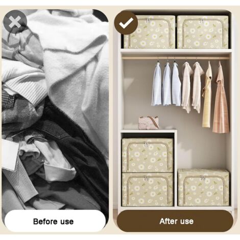 Sac de rangement pliable Daisy avec fenêtre transparente pour vêtements ...