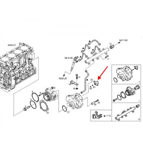 Régulateur de pression de carburant anti calage pour Iveco Daily 3.0 ...