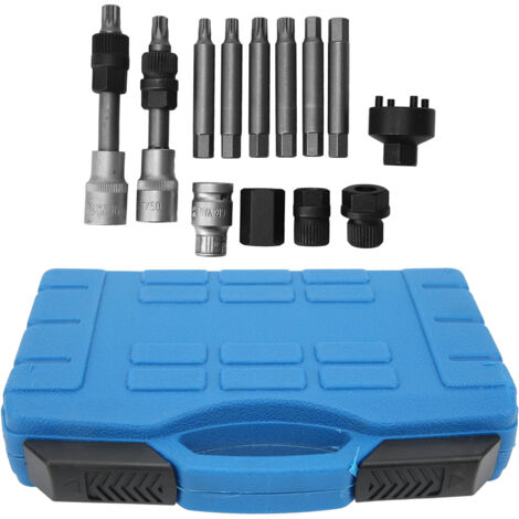 Mallette outil poulie alternateur en acier renforce kit 13 pieces ...