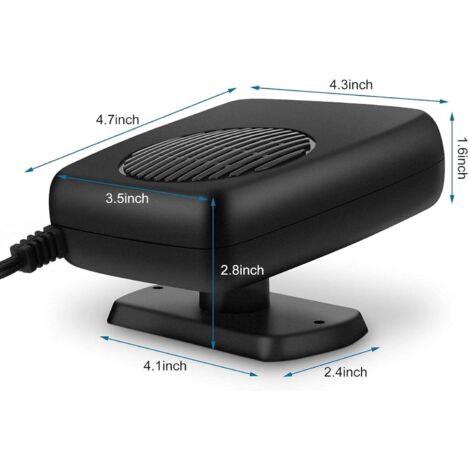 Ventilateur Chauffant Voiture 12V 150W - Double Fonction Chauffage ...