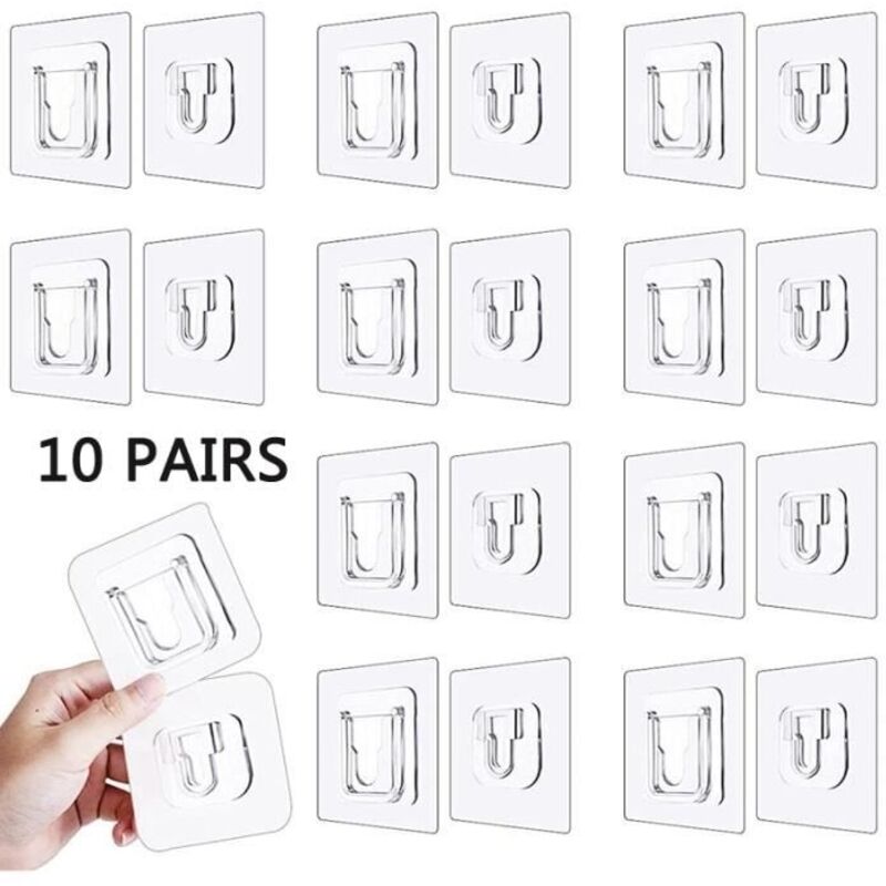 Ventouse - crochet,Crochets muraux auto-adhésifs Double face,10-5 ...