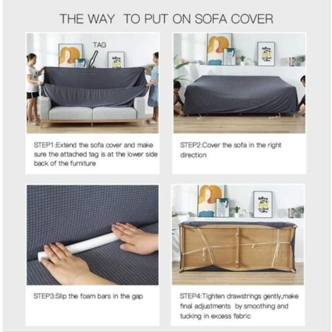 Housse de canapé extensible,YSTP housse de canapé d'angle, pour canapé ...