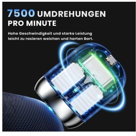 New Model Mini Dual-Head Electric Shaver,Washable Double Head Razor ...