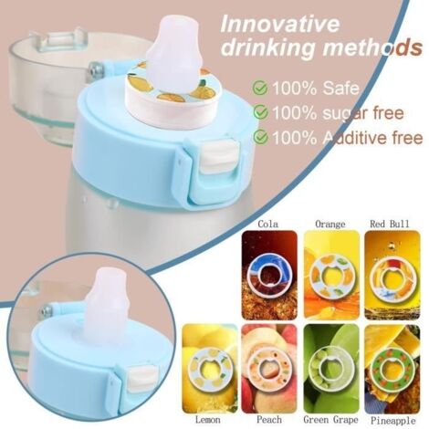 Gourde à saveur - Non spécifié - 650 ml - Sans BPA - Mixte - Anti-fuite