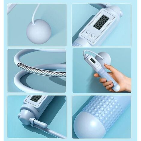 (violet)Corde à sauter intelligente sans fil avec ballon de poids et ...