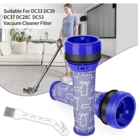 Lot de 2 Filtre Pré-Moteur pour Dyson Aspirateur DC33 DC37 DC39 DC28C ...