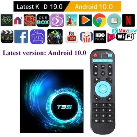 KYY Box Multimédia 4+32GO Réseau T95 Smart TV Box Set-top 6K TV ...