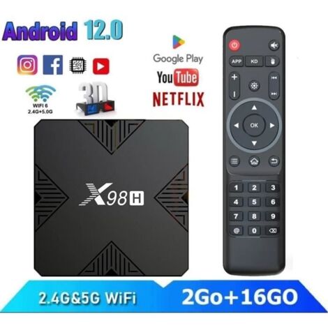 Smart TV Box IPTV Bluetooth 5.0 Wi-Fi fluide pour streaming 3D ...