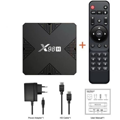 Smart TV Box IPTV Bluetooth 5.0 Wi-Fi fluide pour streaming 3D ...