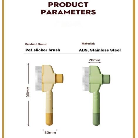 Peigne anti-puces pour animaux,brosse de toilettage pour chats courts ...