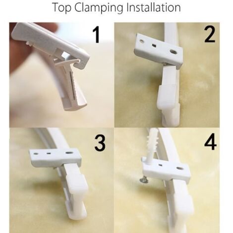 4.5 mètres Rideau Glide Rail Track droites ou pliable souple baies ...