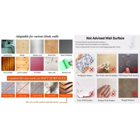 (Transparent)30 Imperméable Lourd Devoir Crochets Transparents Auto ...