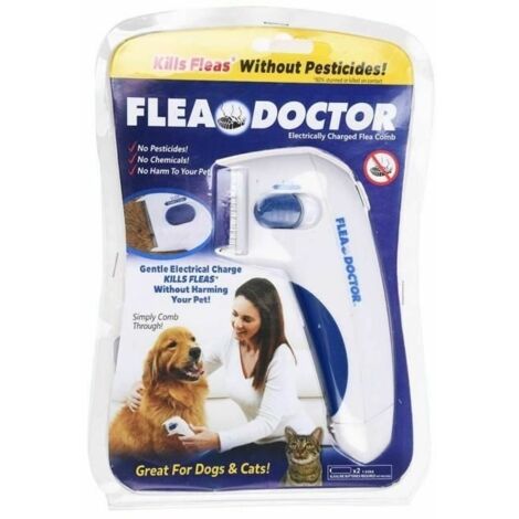 Anti-puces Tête de peigne électrique chien anti-puces tête de lutte ...