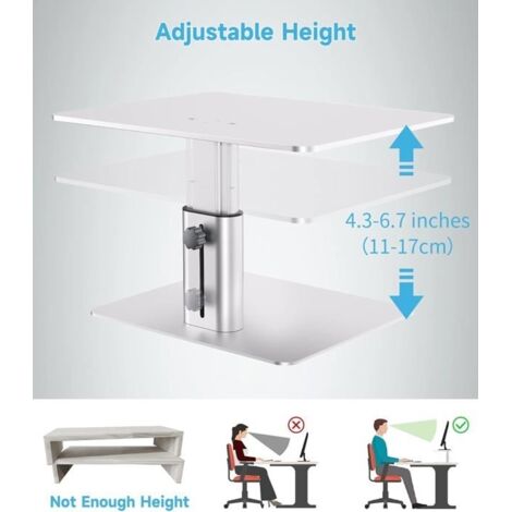 Monitor Riser Stand, Organisateur de Stockage de Support de Bureau en ...