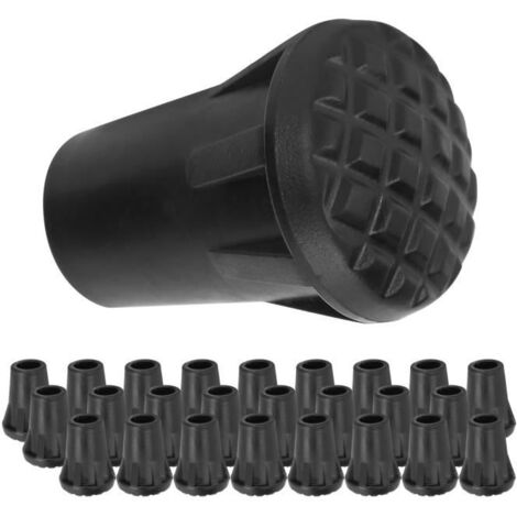 Embouts de Bâton de Marche en PVC Lot de 25 - Noir - Accessoires pour ...